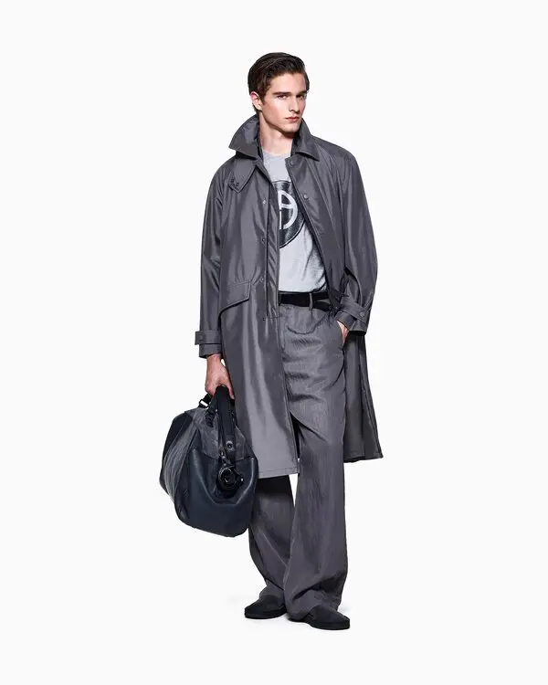 Giorgio Armani Viscose And Cashmere Jersey Crew-neck T-shirt
