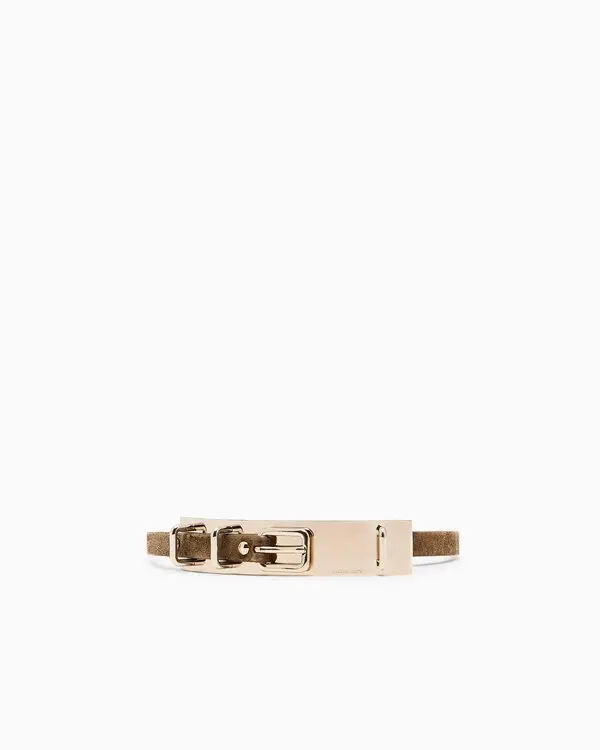 Giorgio Armani Suede Belt - Brown