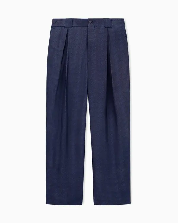 Giorgio Armani Single-pleat Viscose Trousers