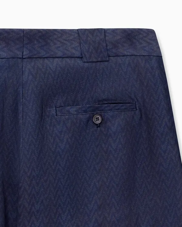 Giorgio Armani Single-pleat Viscose Trousers