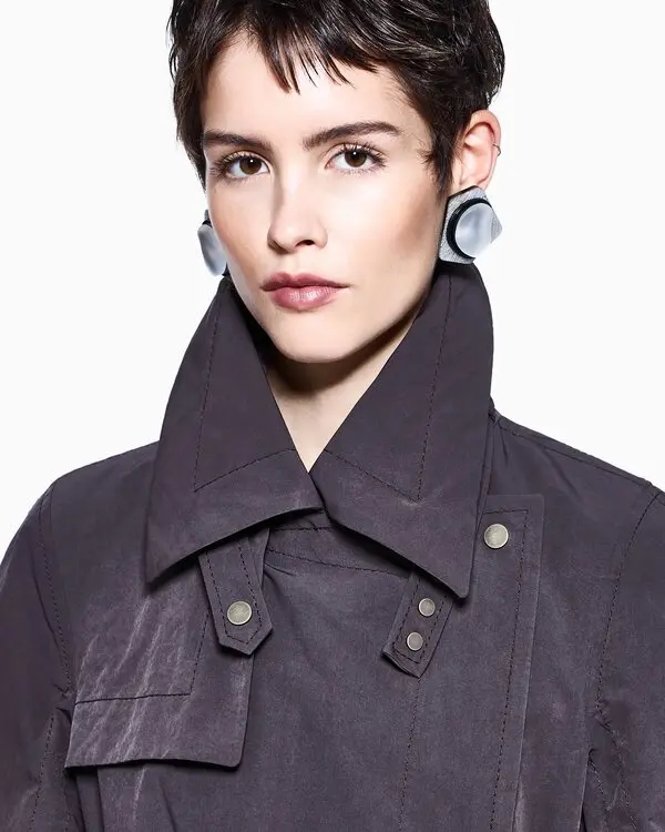 Giorgio Armani Technical Fabric Trench Coat