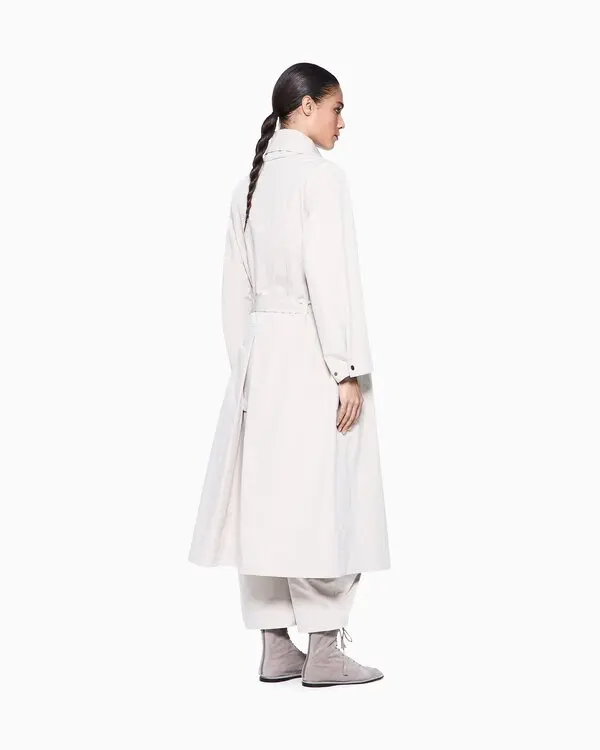 Giorgio Armani Technical Fabric Trench Coat - Grey