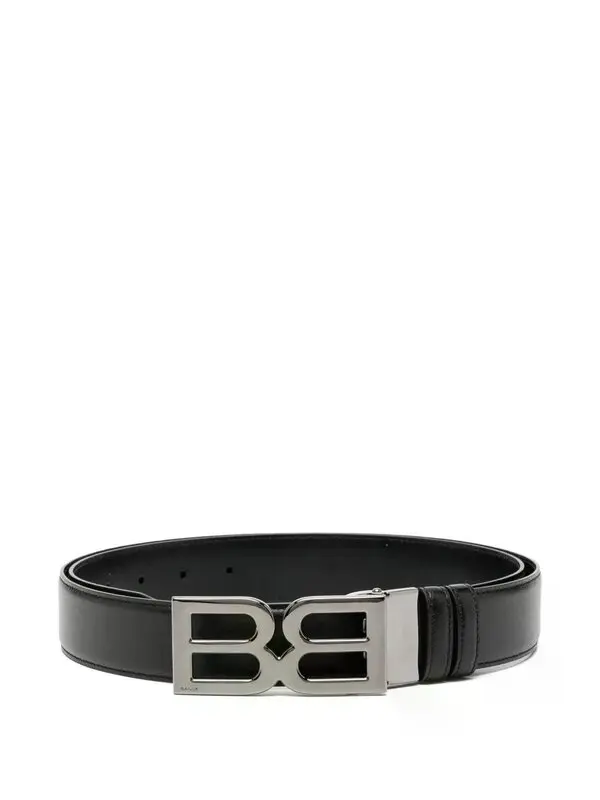Bally Logo Buckle Belt - Black