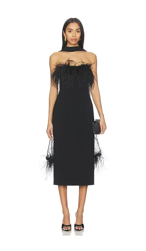 Women's Black Feather Dresses | Editorialist