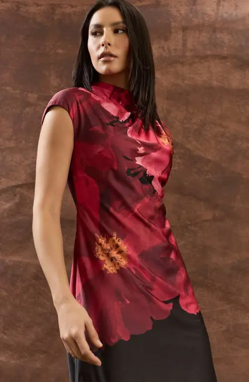 orange pink dress Isabelle Orange Pink Yellow Print Float Sleeve Maxi Dress – Scarlett & Jo