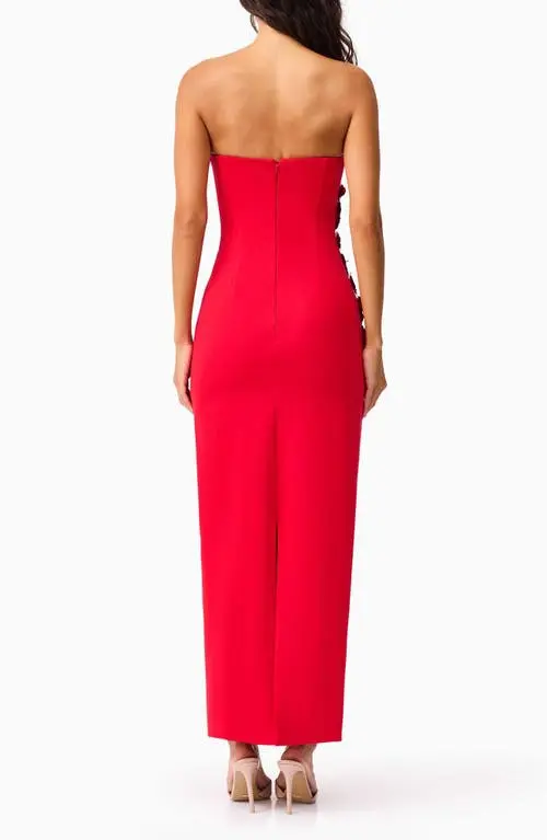 ELLIATT Yasmine Strapless Embellished Ponté Gown