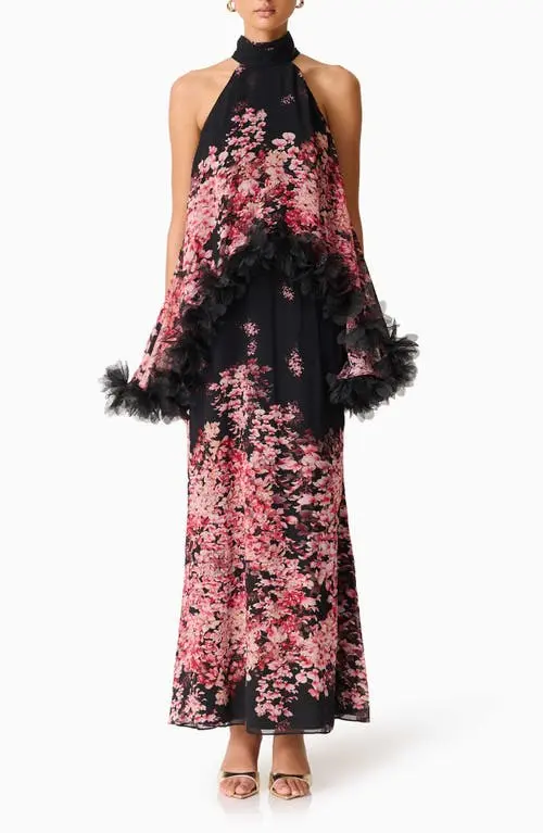 ELLIATT Tulsia Floral Georgette Gown