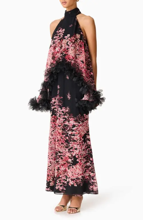ELLIATT Tulsia Floral Georgette Gown