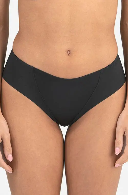 DOMINIQUE INTIMATES Bianca Laser Cut Bonded Brief - Black
