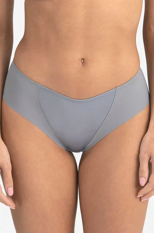 DOMINIQUE INTIMATES Bianca Laser Cut Bonded Brief - Grey Smoke