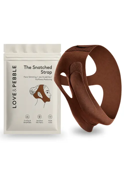 LOVE AND PEBBLE Snatched Jaw Strap - Brown