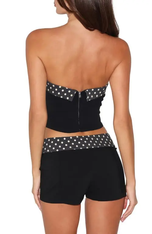 TIGER MIST Albie Strapless Polka Dot Top