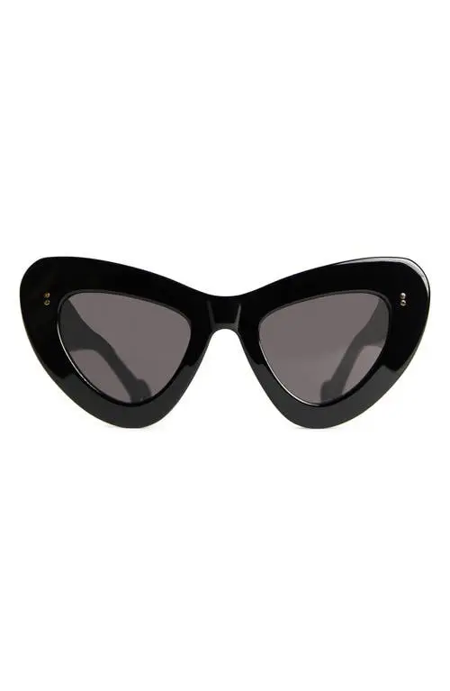 JW Anderson 49mm Butterfly Sunglasses - Black
