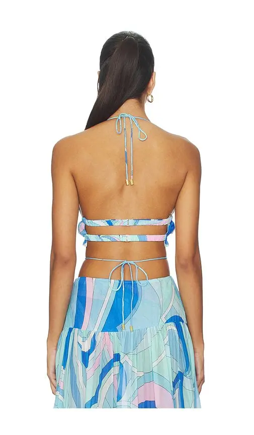 CIN CIN Ruched Halter Top