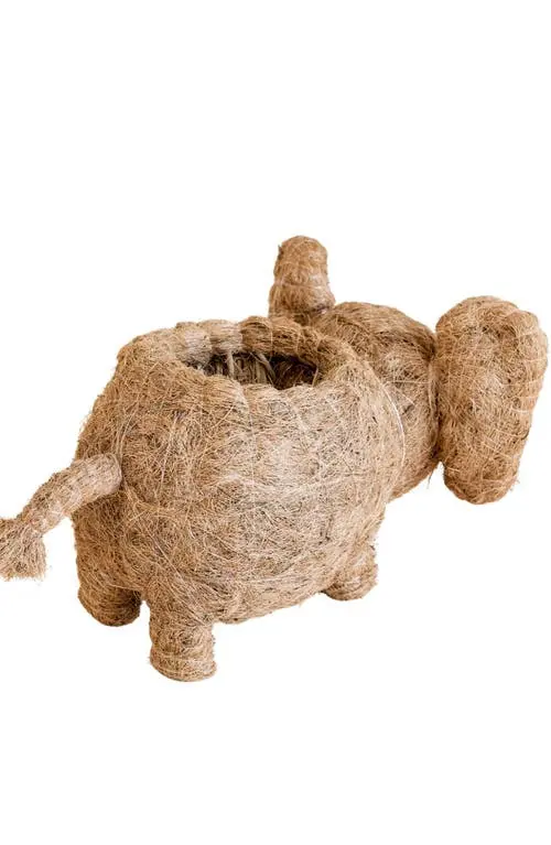 LIKHA Safari Animal Coco Coir Planters - Brown