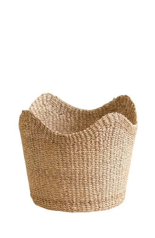 LIKHA Scallop Edge Storage Basket - Natural