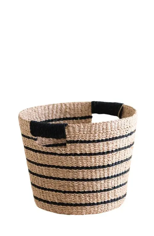 LIKHA Tapered Basket With Cutout Handles - Black