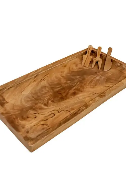 LIKHA Acacia Rectangular Serving Tray