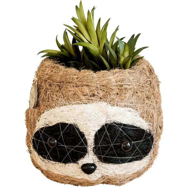 LIKHA Animal Head Coco Coir Planters - Small Three-tone