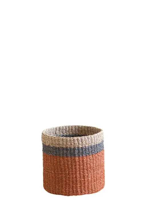 LIKHA Cylinder Mini Tabletop Basket - Coral
