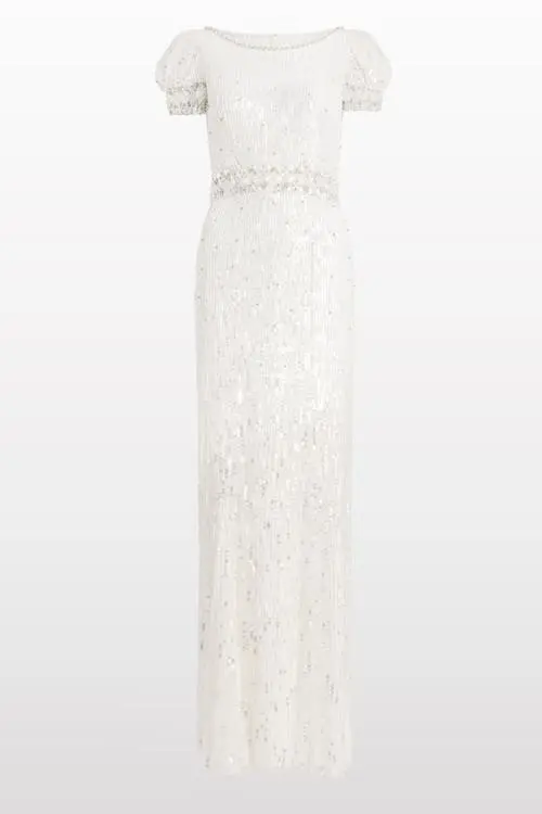 Jenny Packham Sungem Sequin-embellished Gown - Ivory