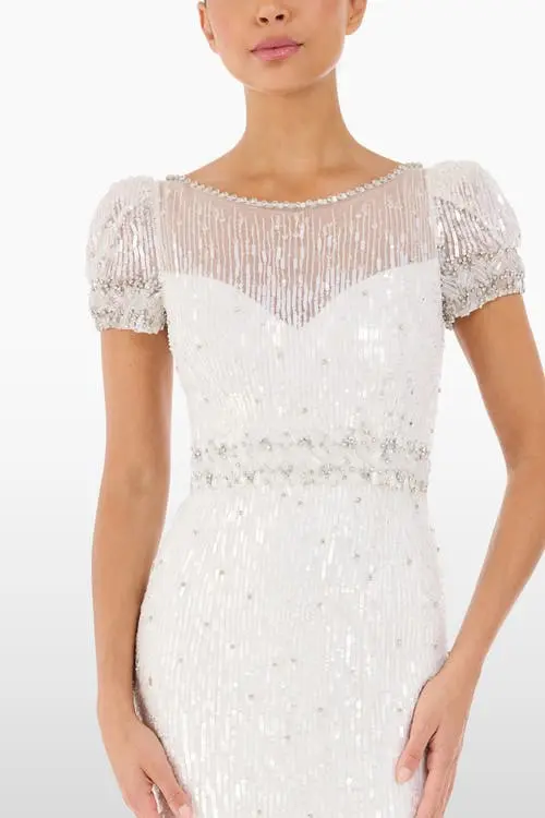 Jenny Packham Sungem Sequin-embellished Gown - Ivory