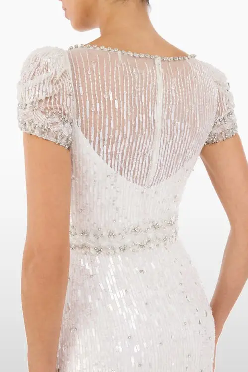 Jenny Packham Sungem Sequin-embellished Gown - Ivory