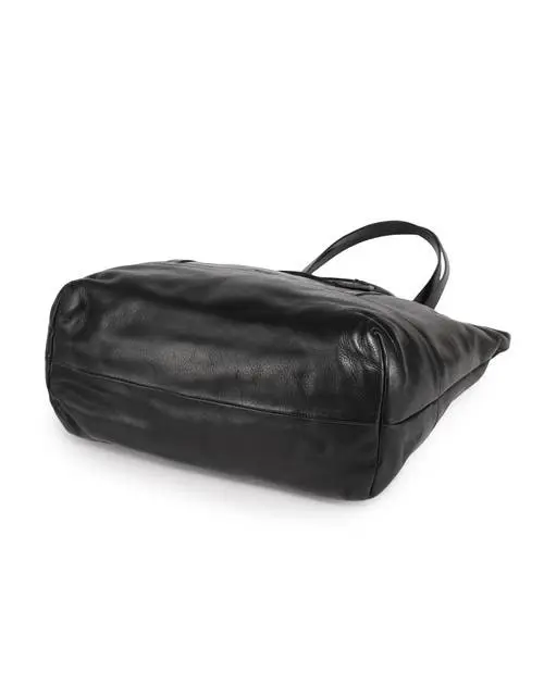 OLD TREND Crocus Genuine Leather Carryall Tote - Black