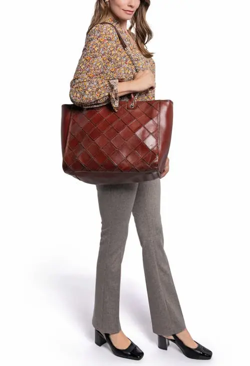 OLD TREND Mermaid Genuine Leather Oversized Tote