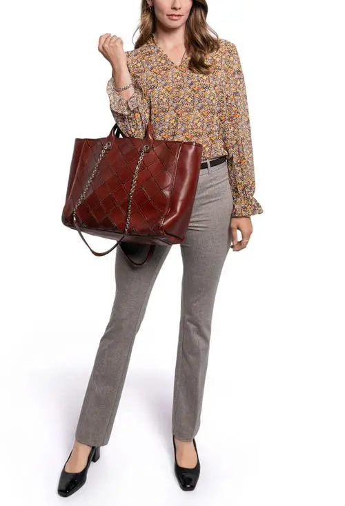 OLD TREND Mermaid Genuine Leather Oversized Tote
