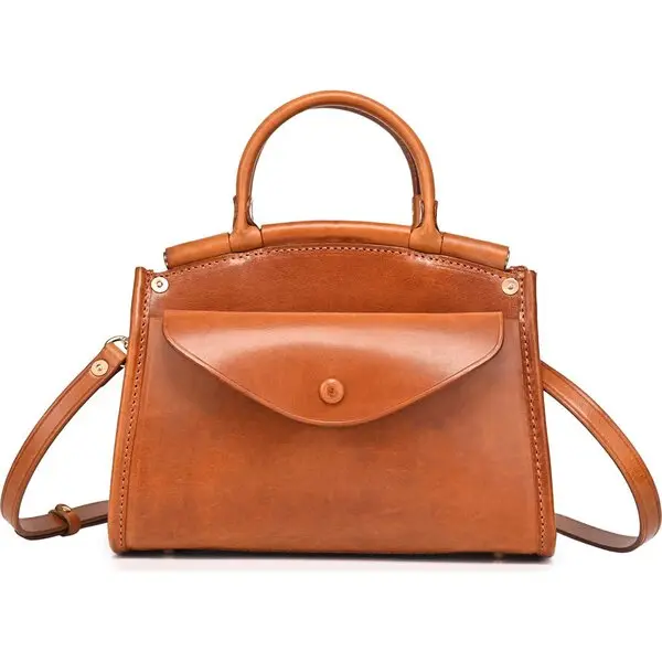 OLD TREND Laurel Structured Satchel - Caramel