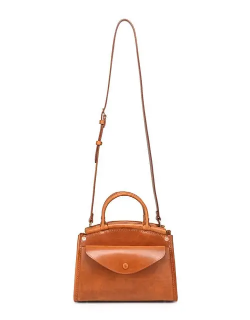 OLD TREND Laurel Structured Satchel - Caramel