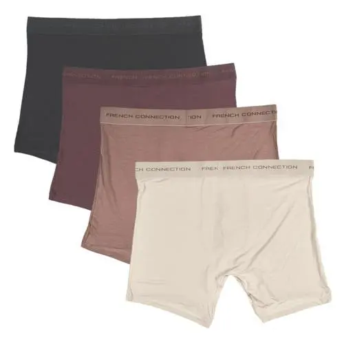 French Connection 4-pack Modal Boxer Brief - Nude Multi