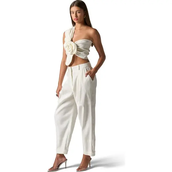 JBQ Camelia One-shoulder Top - Ecru