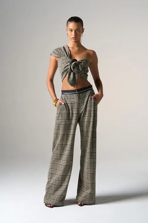 JBQ Aubrey Plaid Trousers
