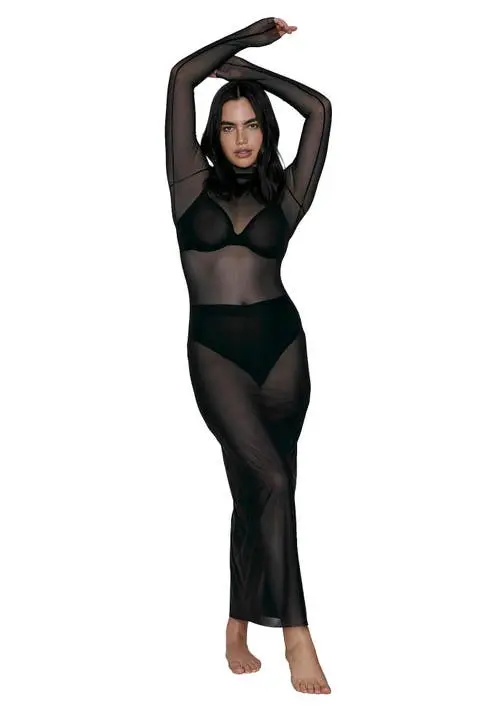 CUUP The Mockneck Dress - Black