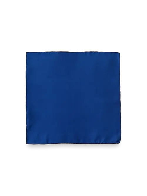 PAUL FREDRICK Solid Silk Pocket Square - Gold