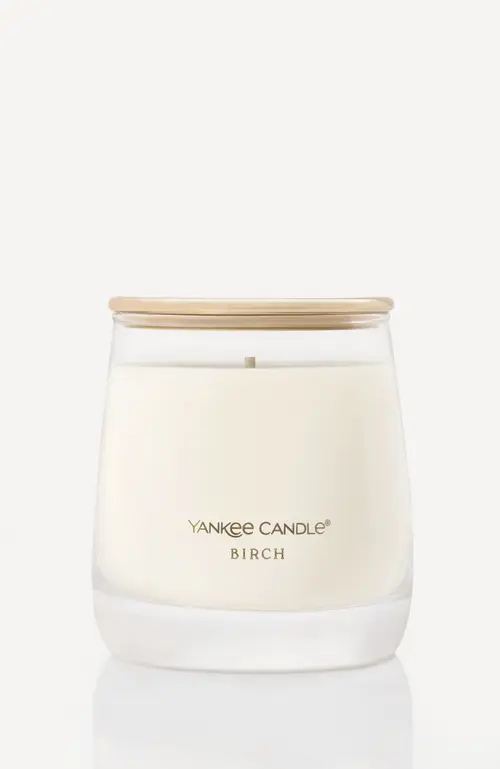 YANKEE CANDLE Birch Premium Jar Candle - White