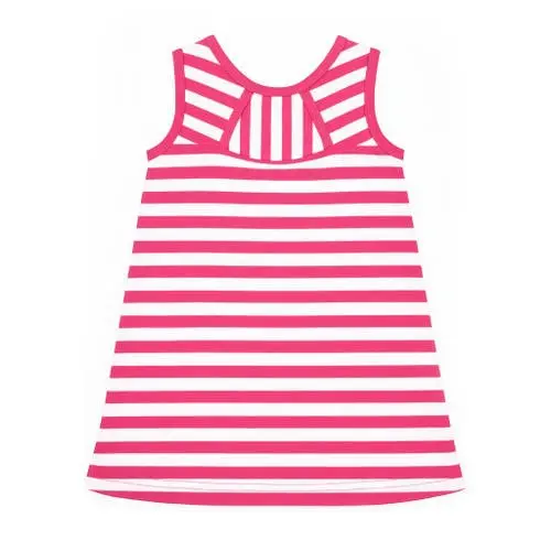 FLORENCE EISEMAN Stripe Knit Dress With Appliqu