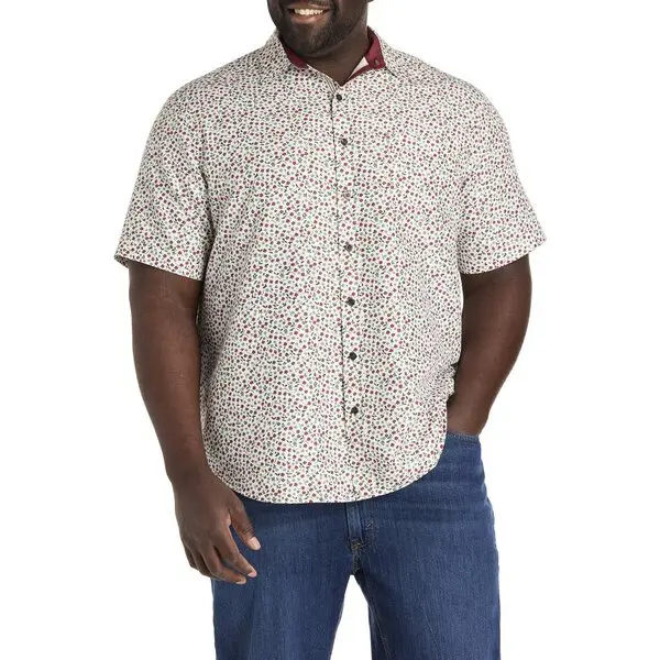 SYNRGY BY DXL Big & Tall Fall Floral Print Sport Shirt - Multi
