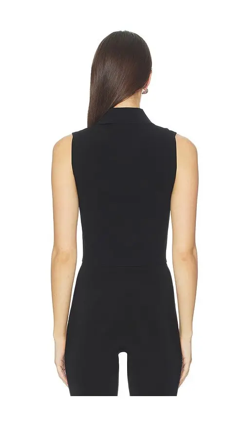 Simkhai Tatum Sleeveless Top With Zip Neck
