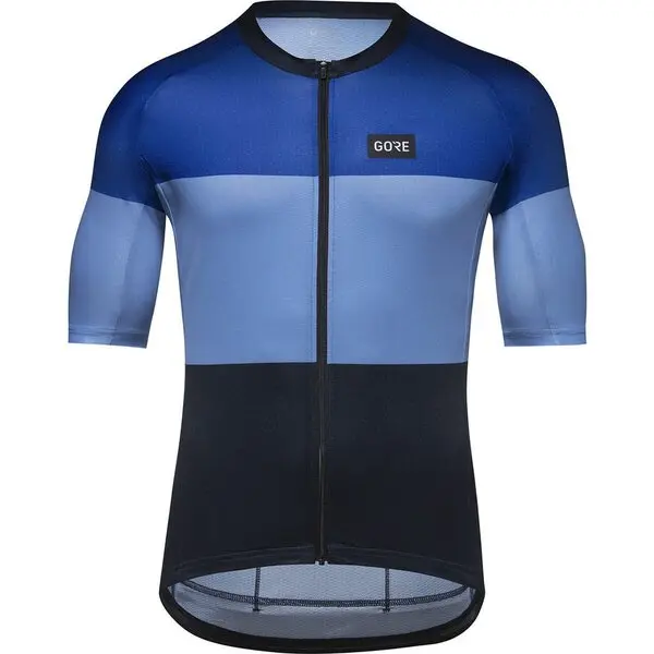 GOREWEAR Spirit Stripes Cycling Jersey - Ultramarine Blue/scrub Blue