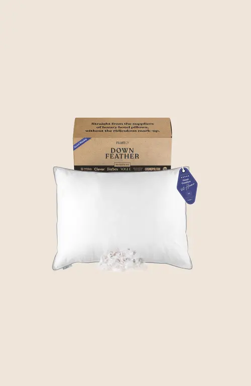 FLUFFCO | HOTEL COMFORT Down Feather Pillow - Standard/firm Fluff