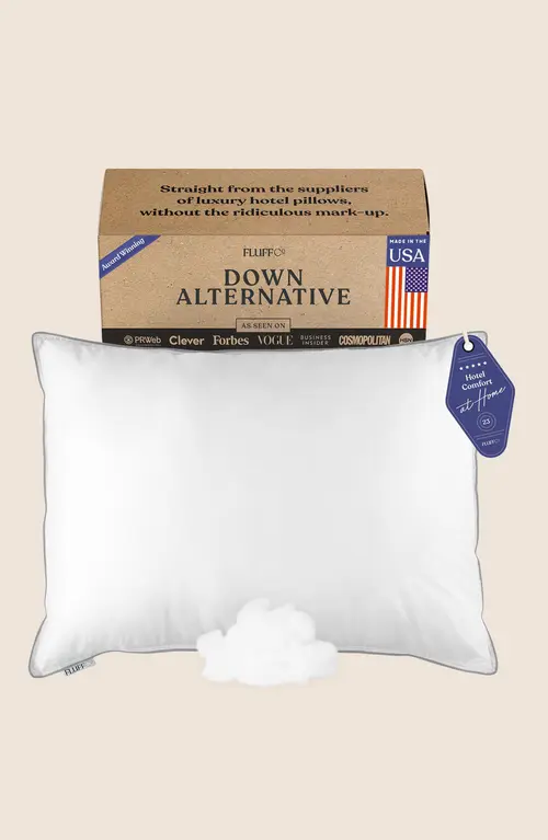 FLUFFCO | HOTEL COMFORT Down Alternative Pillow - Soft Fluff