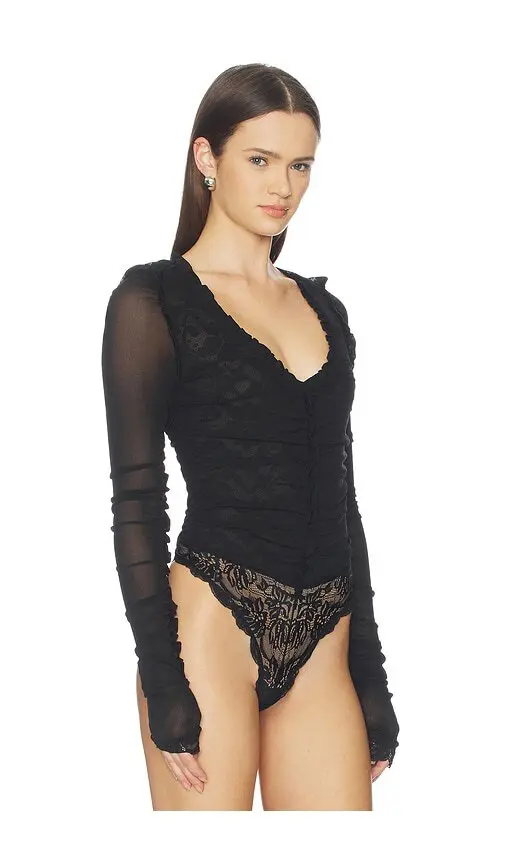 Free People X Worn To Be Wild Bodysuit - Black