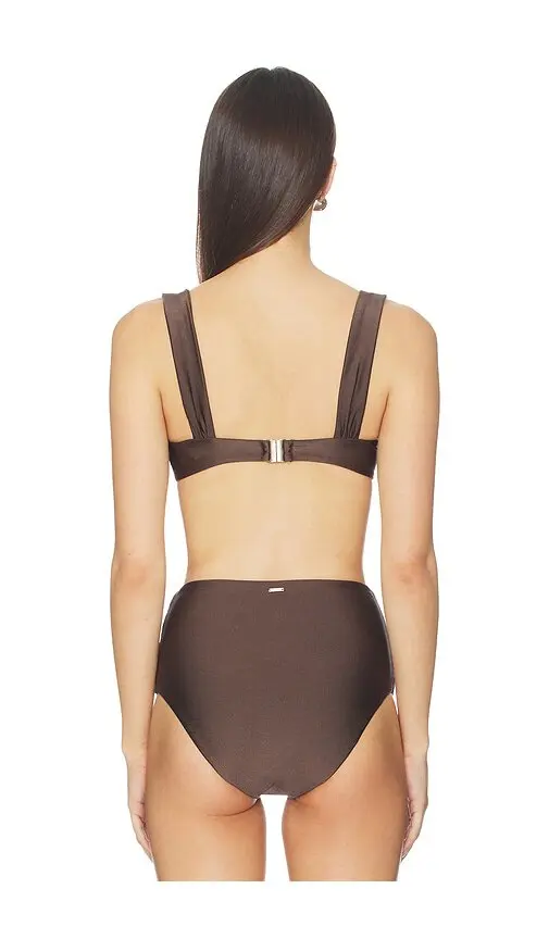 Simkhai Anniston Bikini Top - Chocolate