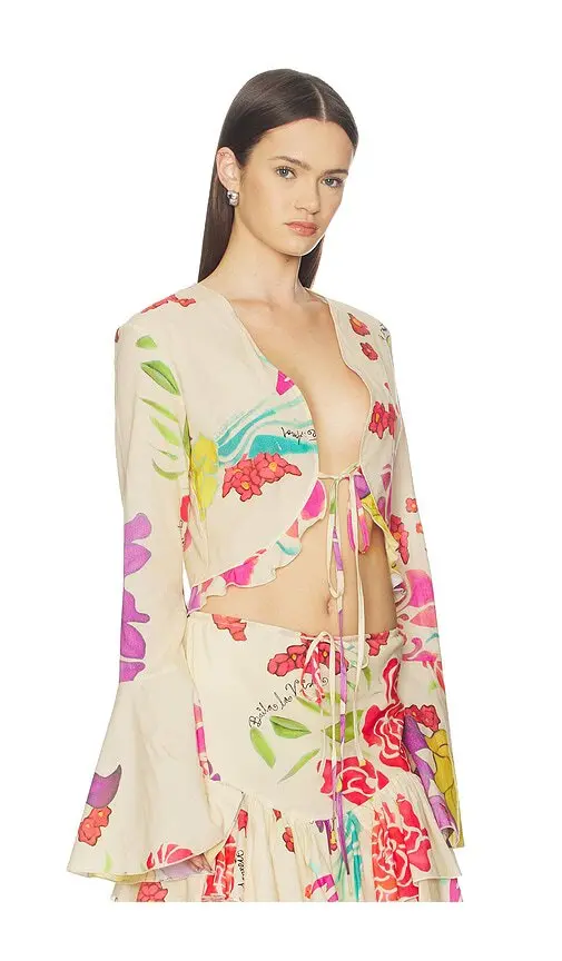 DONDE ESTEBAN Flores Voile Blouse