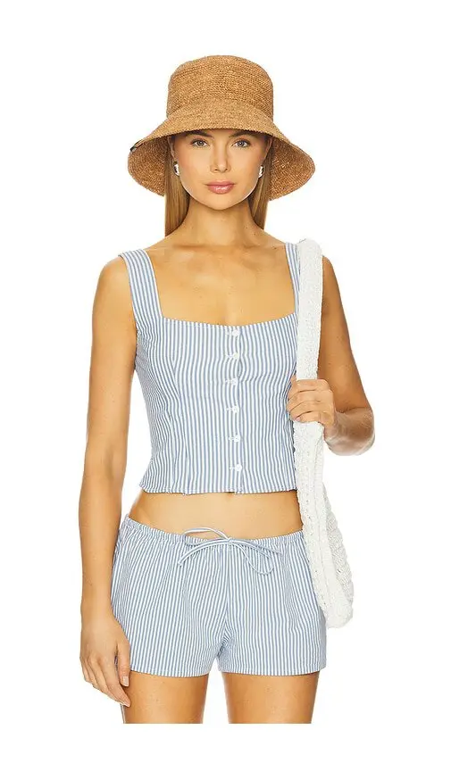 MONTCE Mandy Tank Top - Blue Stripe