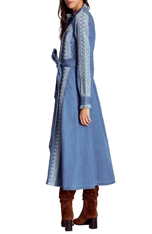 Boden Embroidered Shirtdress