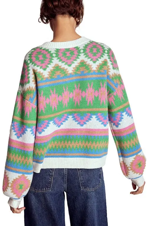 Boden Jacquard Knit Cardigan